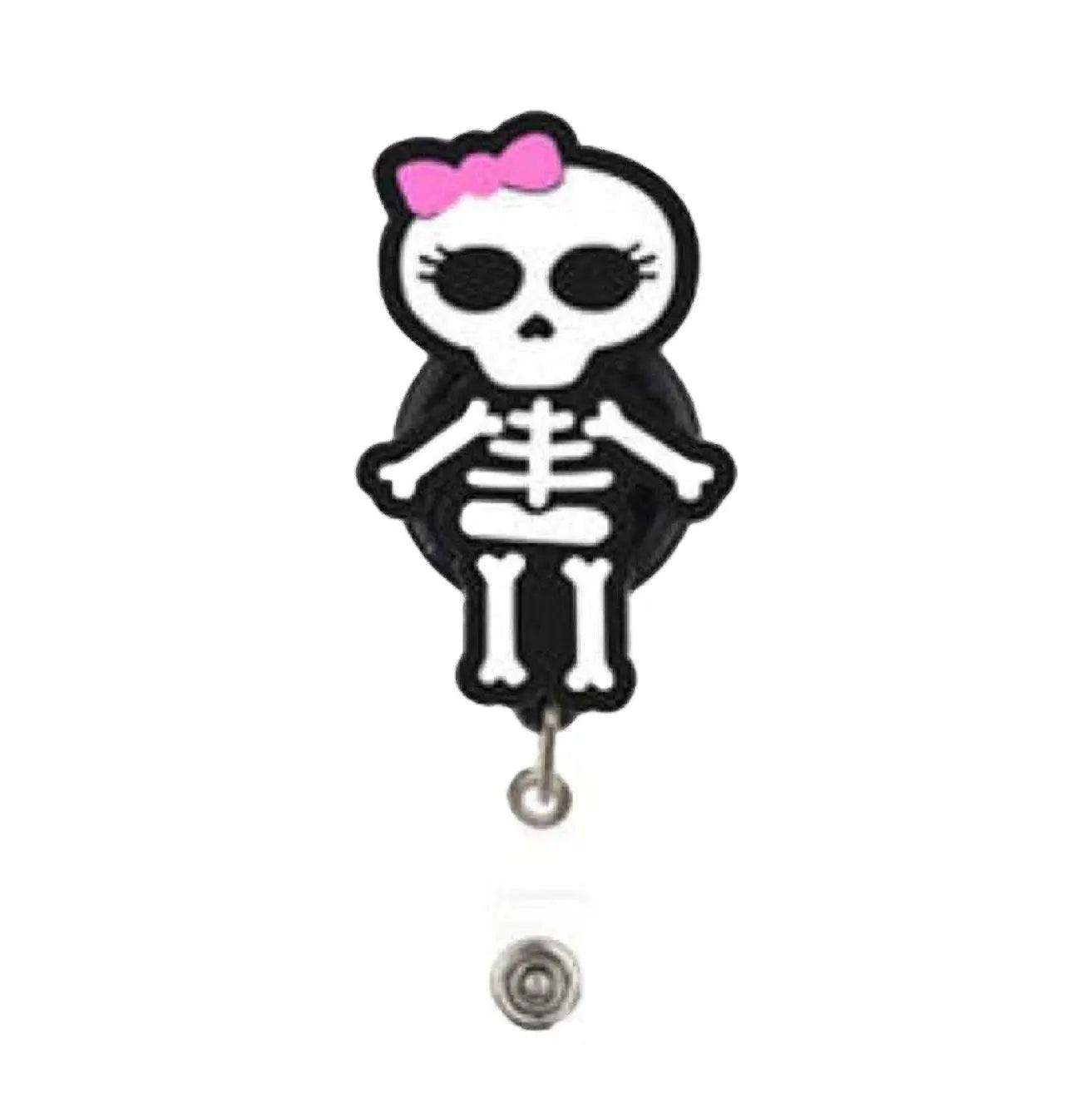 Girly Bones Badge Reel – Scrubs Galore Uniforms